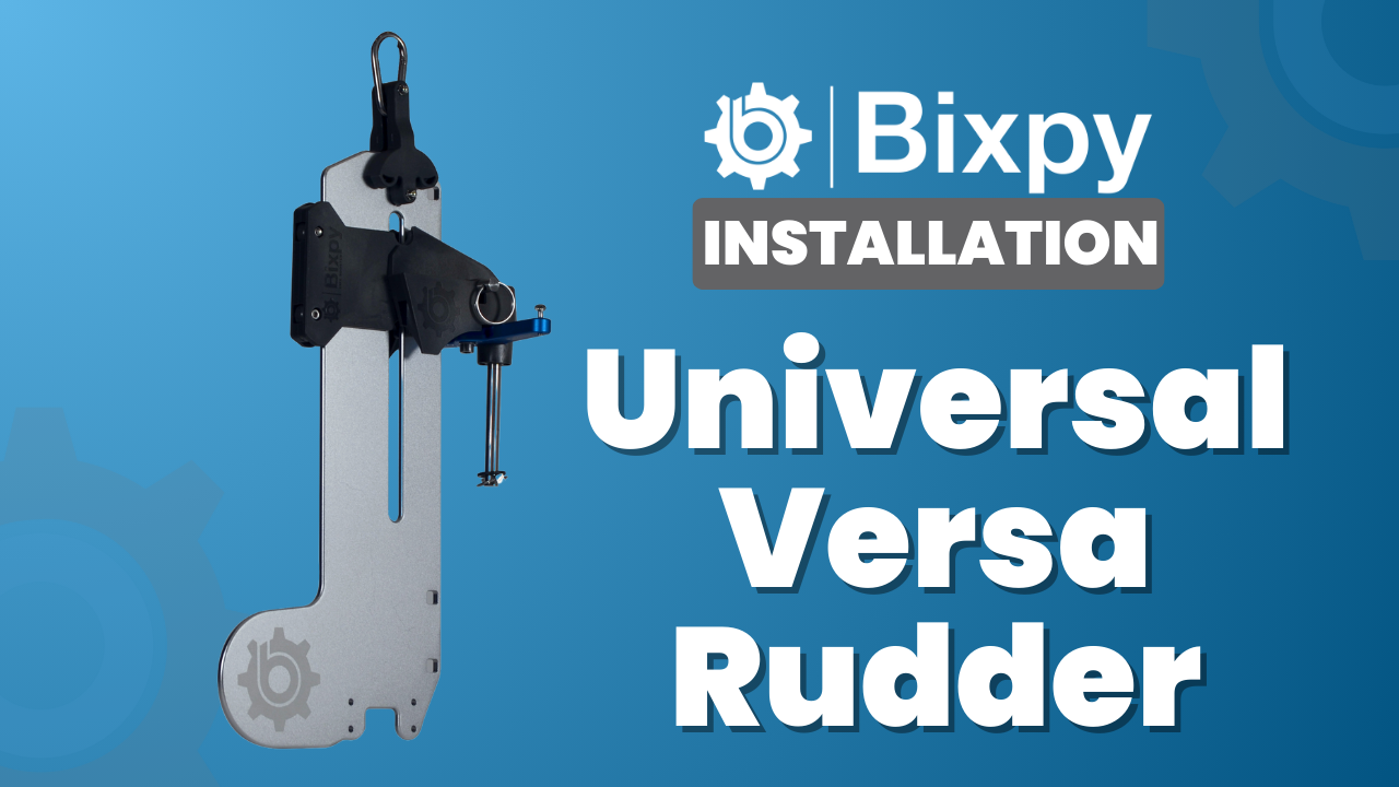 Universal Versa Rudder Installation – Bixpy Canada